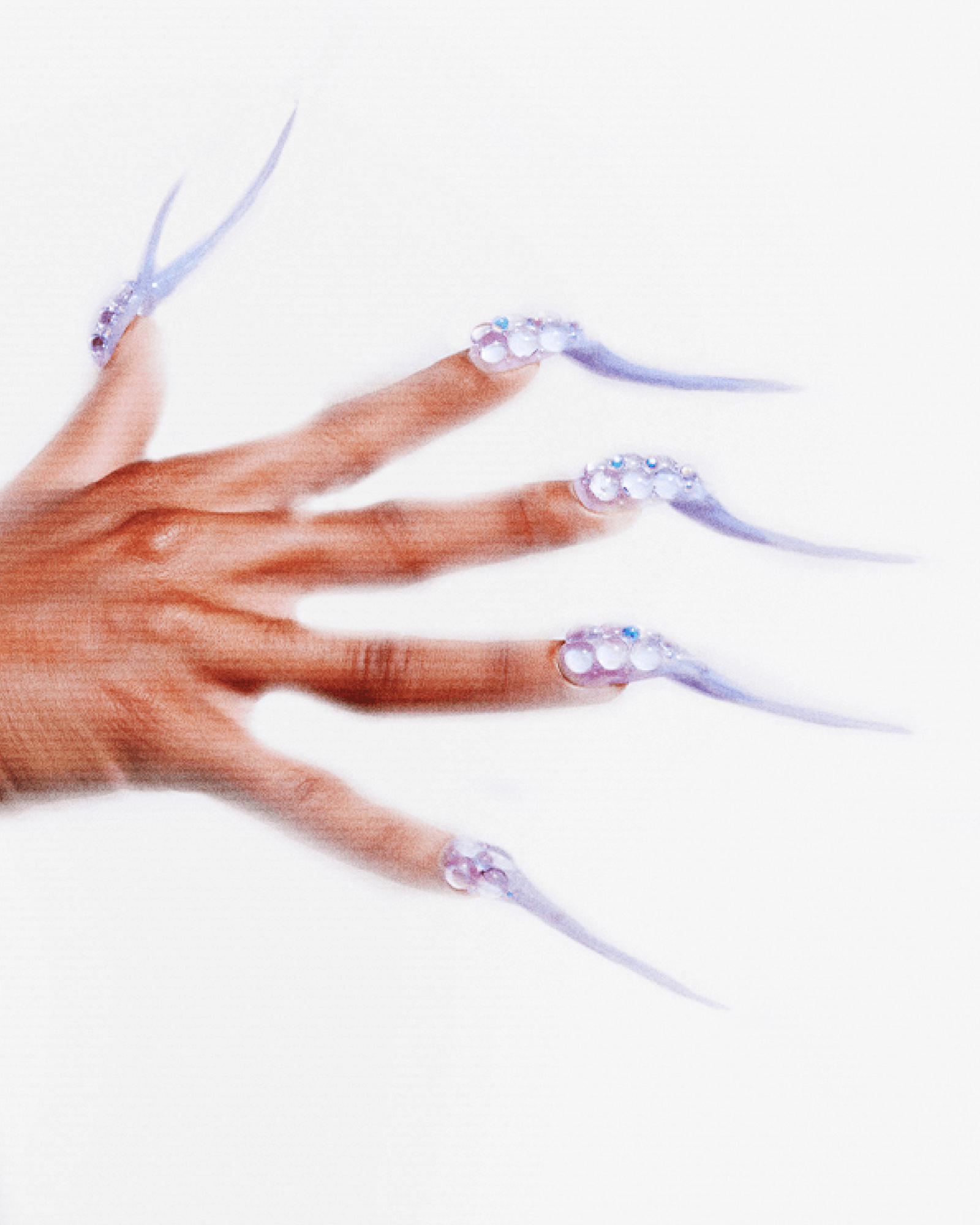 Milky Alien Sculpted Manicure Set Available at Alligator Jesus