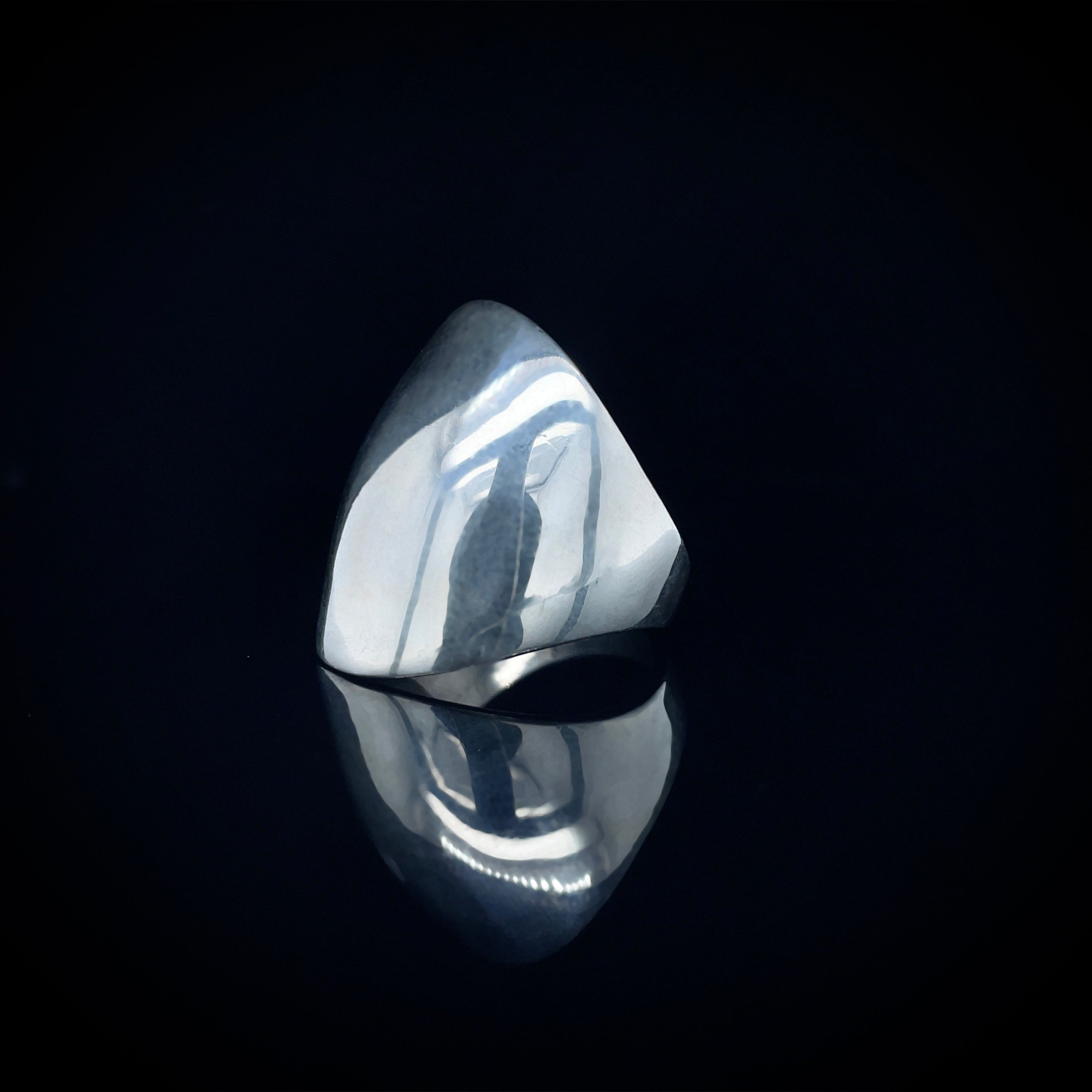 Silver Knuckle Cover Ring - Half Cover